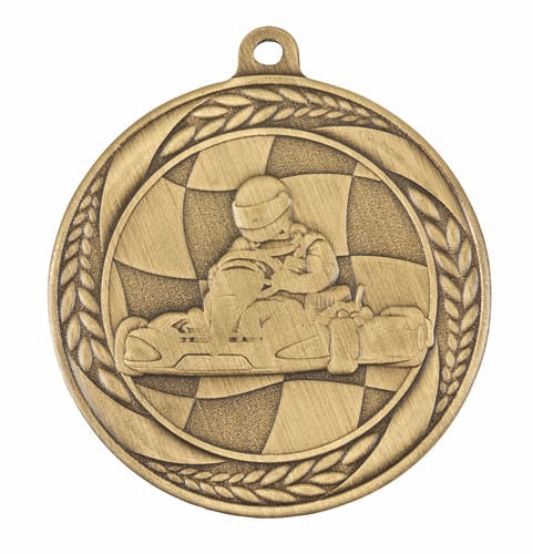 MS4045G Go Kart Medal - RECOGNIZEME Trophies and Medals