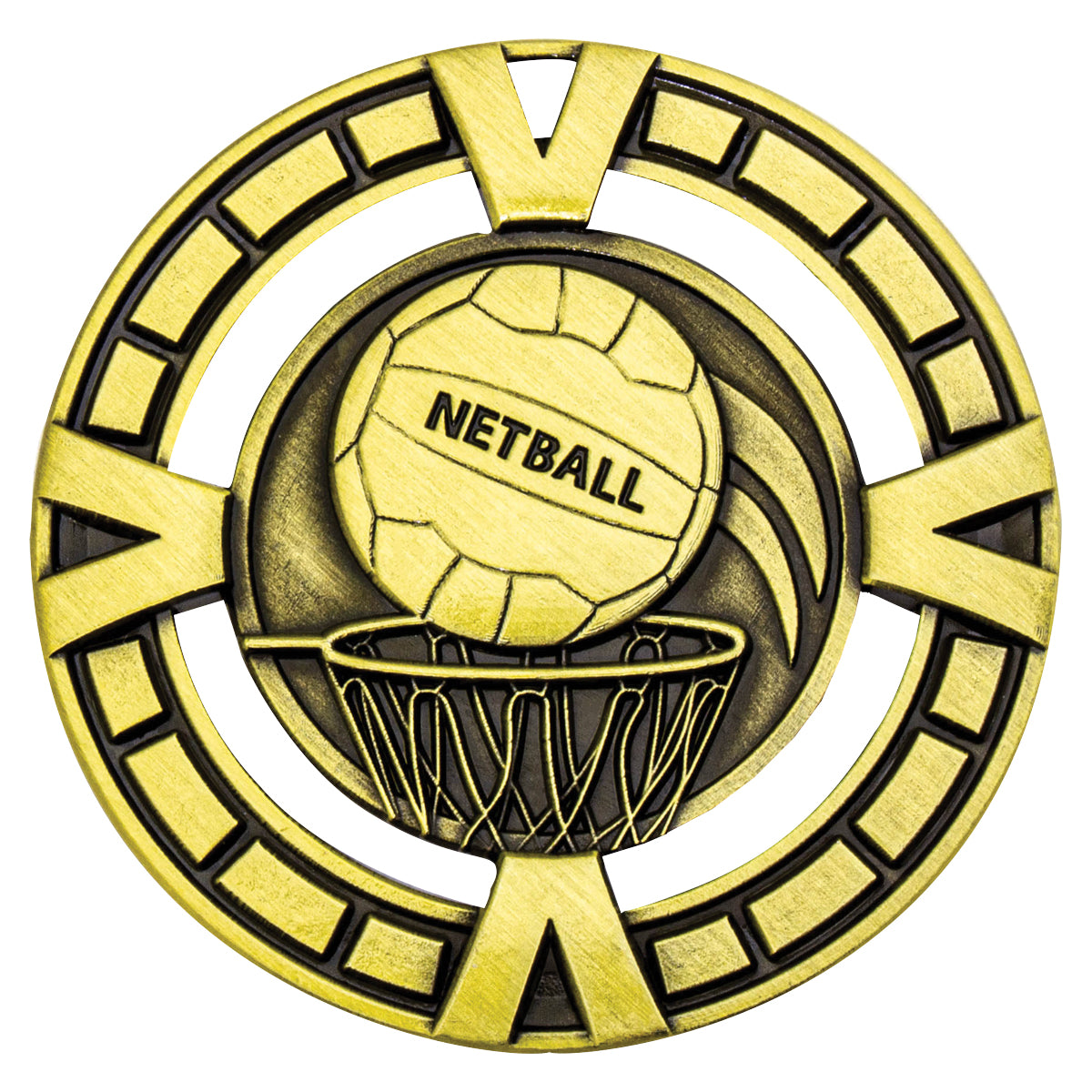 MY911G Netball Medal - RECOGNIZEME Trophies and Medals
