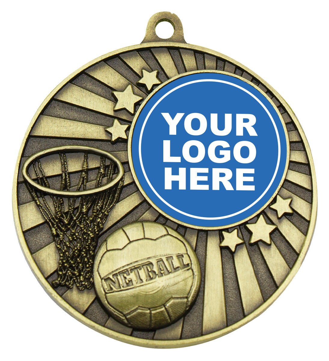 MZ611G Netball Medal - RECOGNIZEME Trophies and Medals