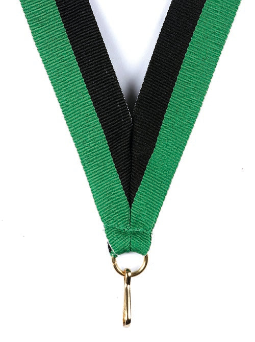 KK42 Green-Black Medal Ribbon - RECOGNIZEME Trophies and Medals