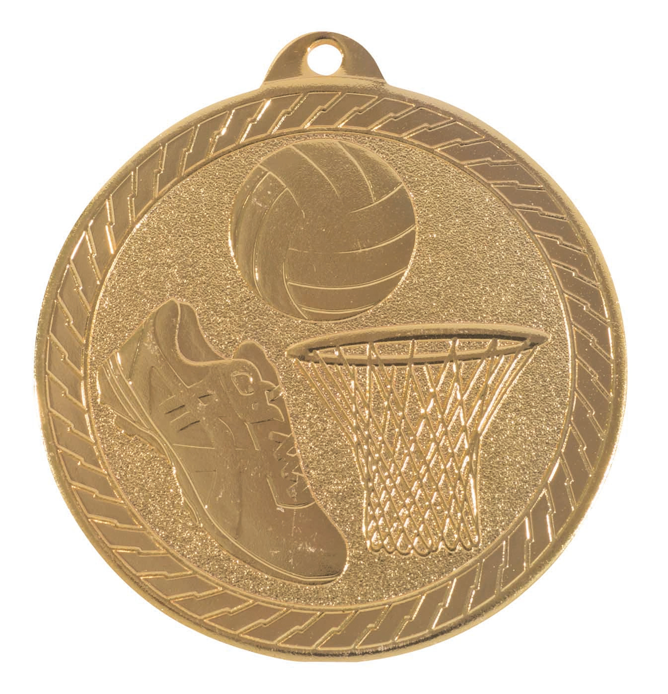 MS1053G Netball Medal - RECOGNIZEME Trophies and Medals