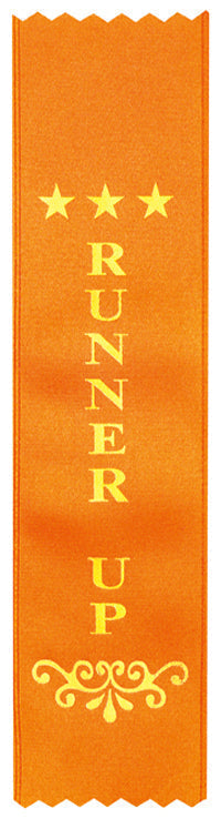 Z08 Runner Up Ribbon - RECOGNIZEME Trophies and Medals